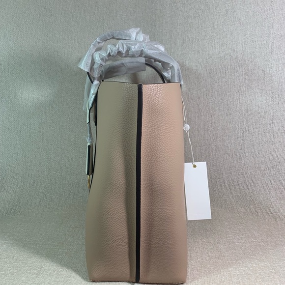 Tory Burch | Bags | New Tory Burch Perry Triple Compartment Tote Devon Sand Soft Beige Leather ...